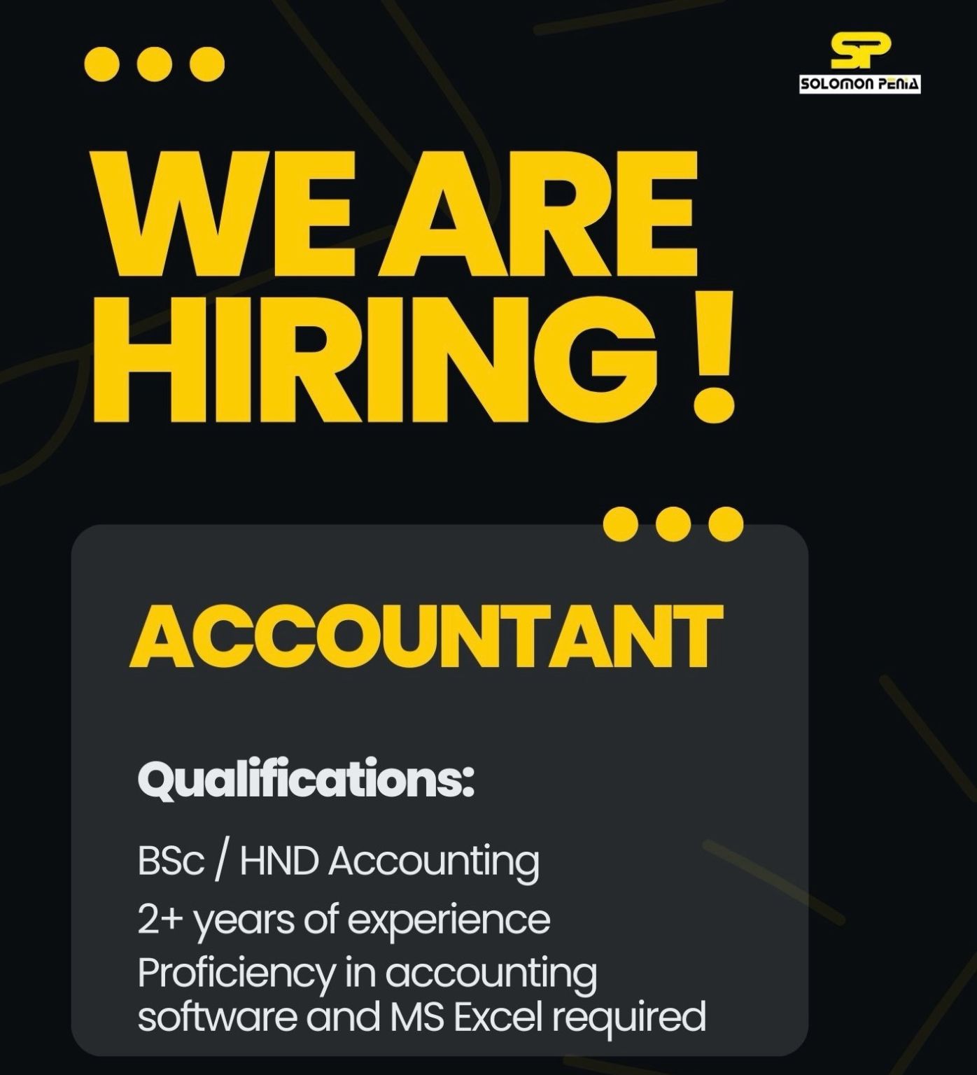 Accountant - Vacancies In Ghana